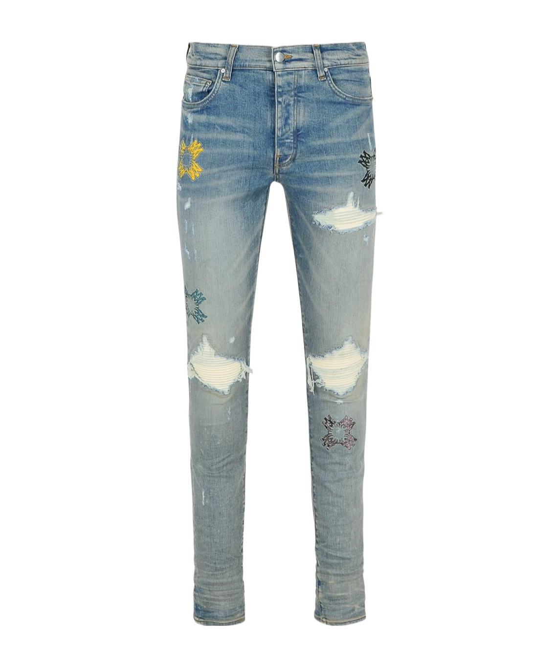 Amiri Belt-loop Jeans In Gray | ModeSens