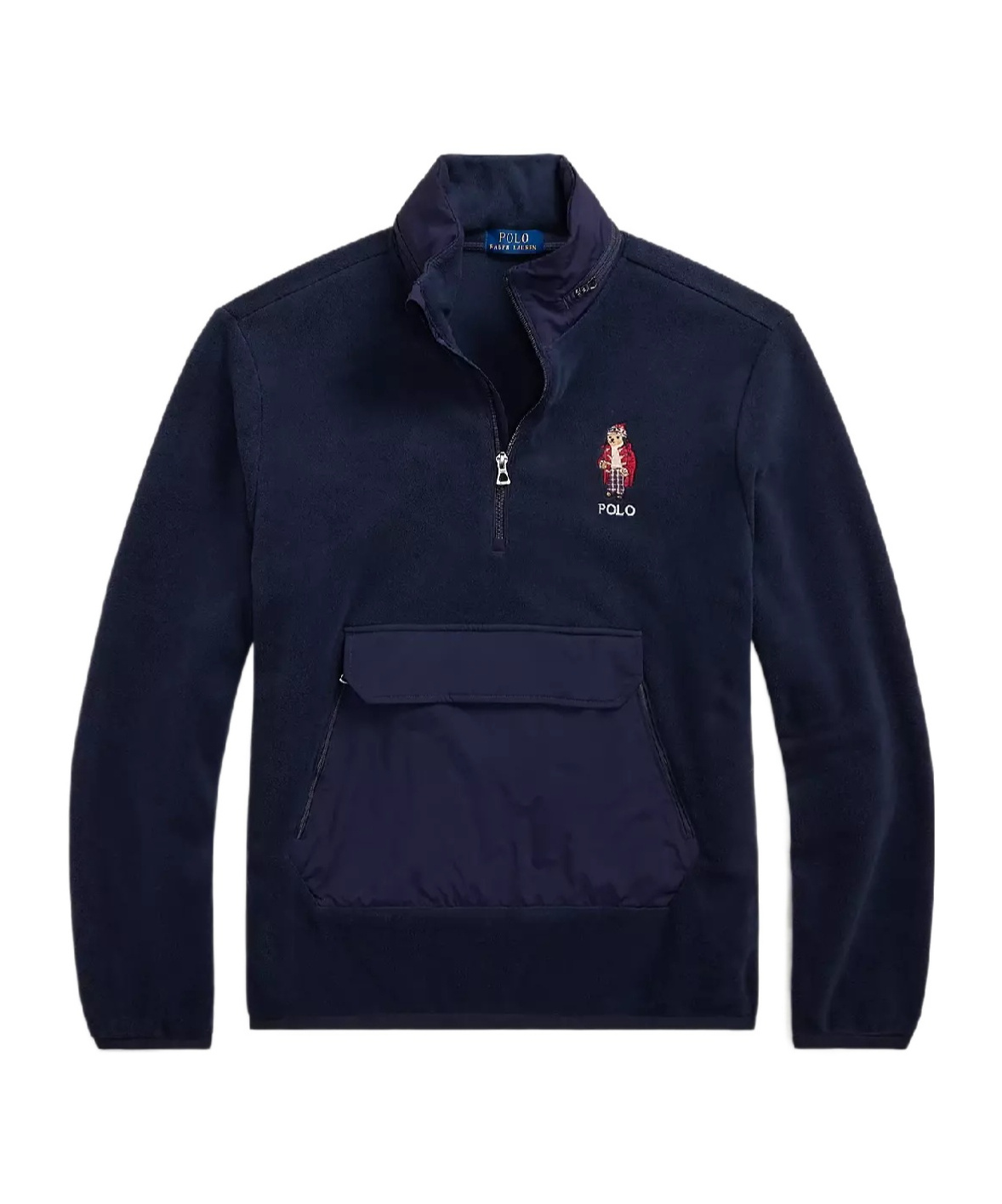Polo Ralph Lauren Polo Bear Fleece Mixed Jacket In Black | ModeSens