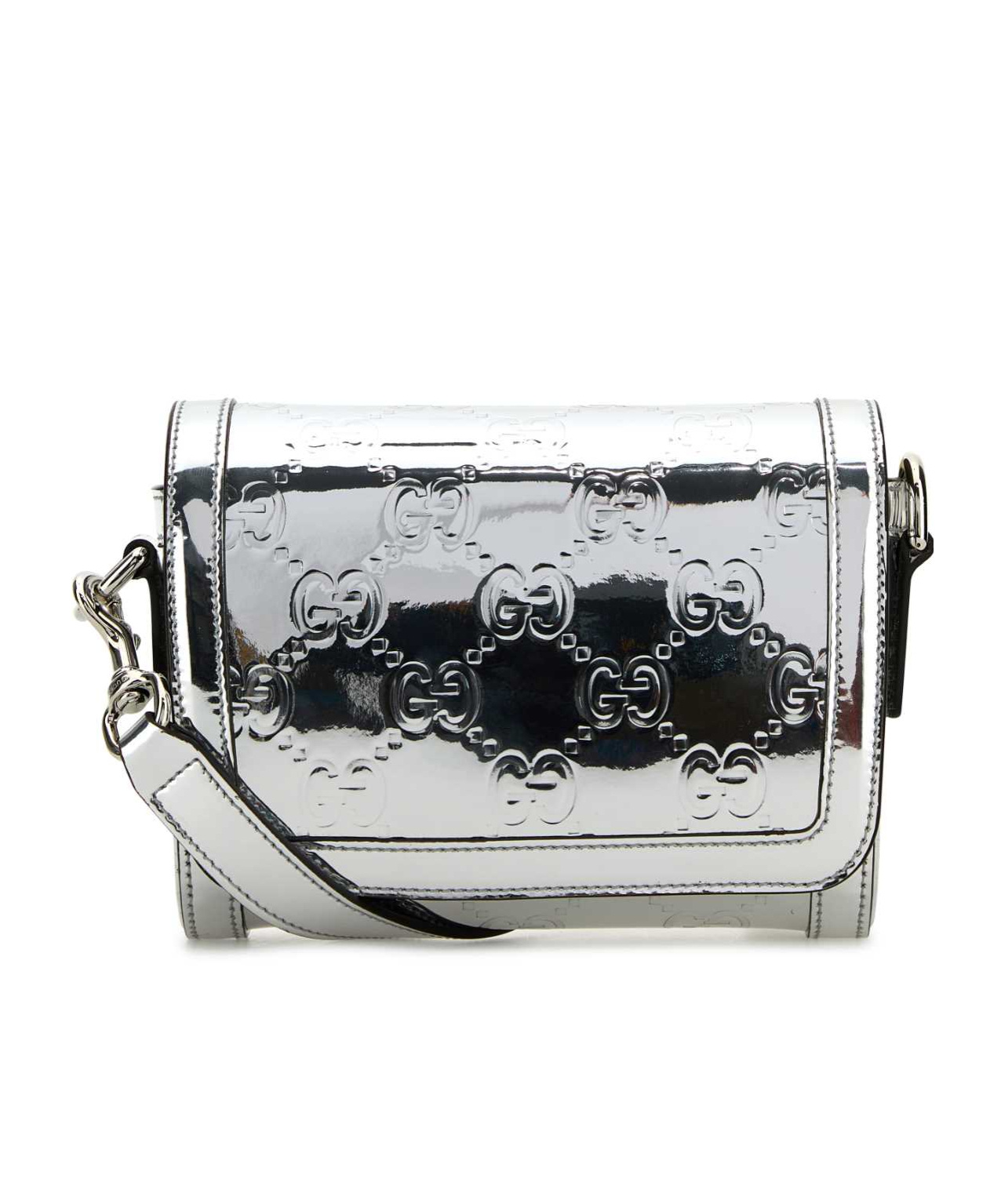 Gucci Flip Shoulder Bag In White | ModeSens