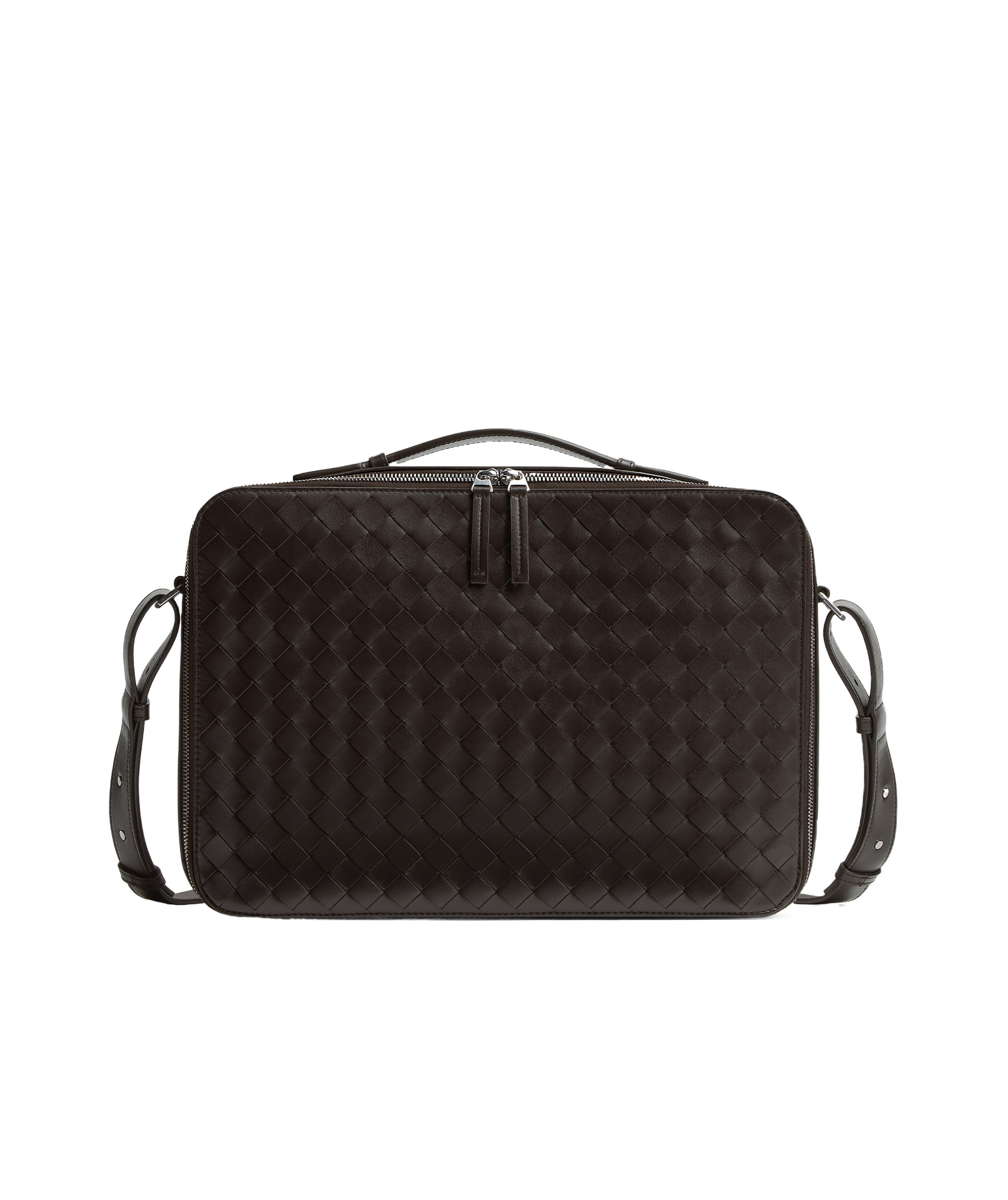 Bottega Veneta Getaway Thin Briefcase In Black | ModeSens