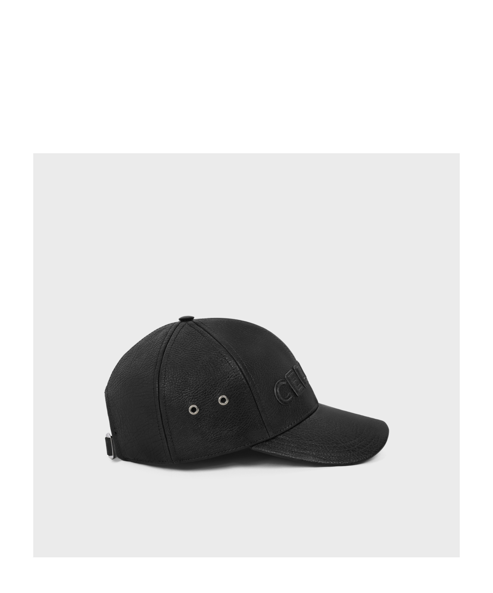 Celine Logo Affixed Baseball Cap In Black | ModeSens