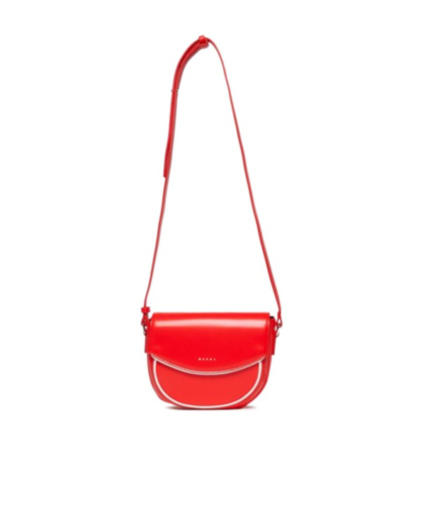 Marni Kids Logo Printed Smile Crossbody Bag In Red | ModeSens