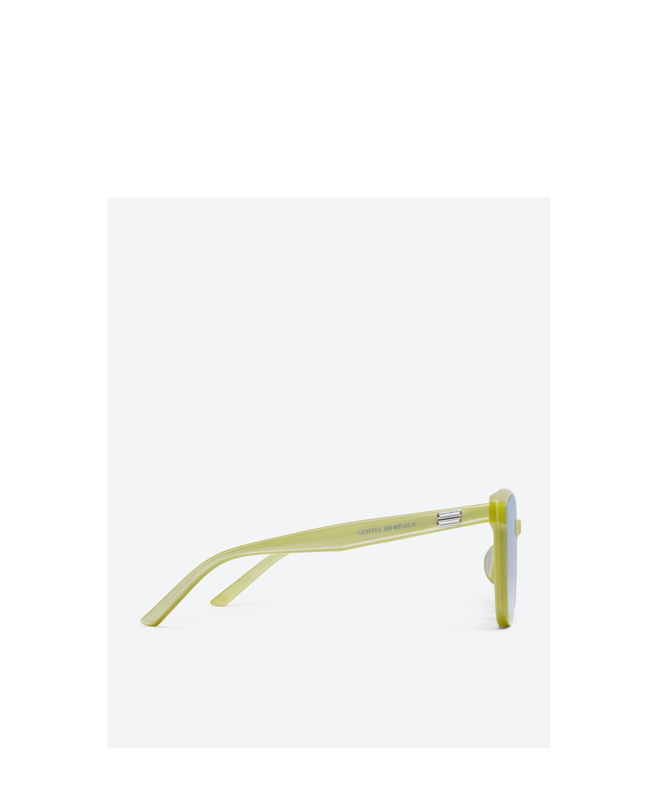 Gentle Monster Logo Sunglasses In Gray | ModeSens