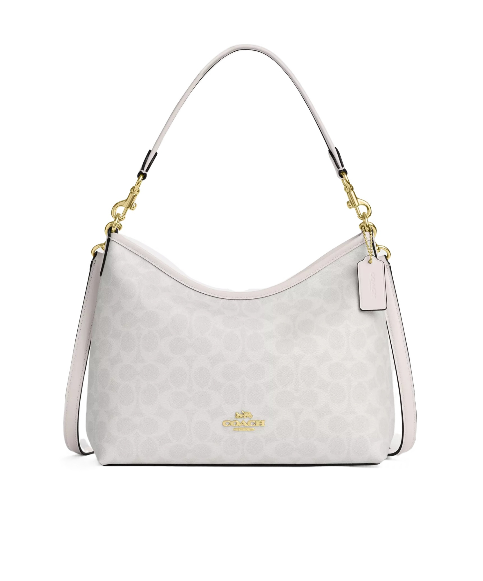 Coach Laurel Shoulder Bag In Signature Canvas In Signature Canvas/gold ...