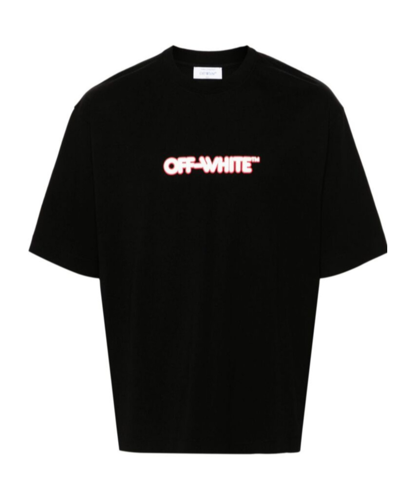 Off-white Off White Off White Round Logo Skate T Shirt In Black | ModeSens