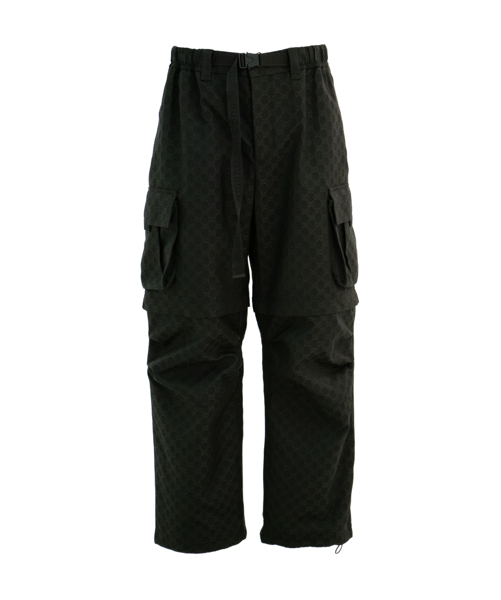 Gucci Gg Pattern Overalls In Black | ModeSens