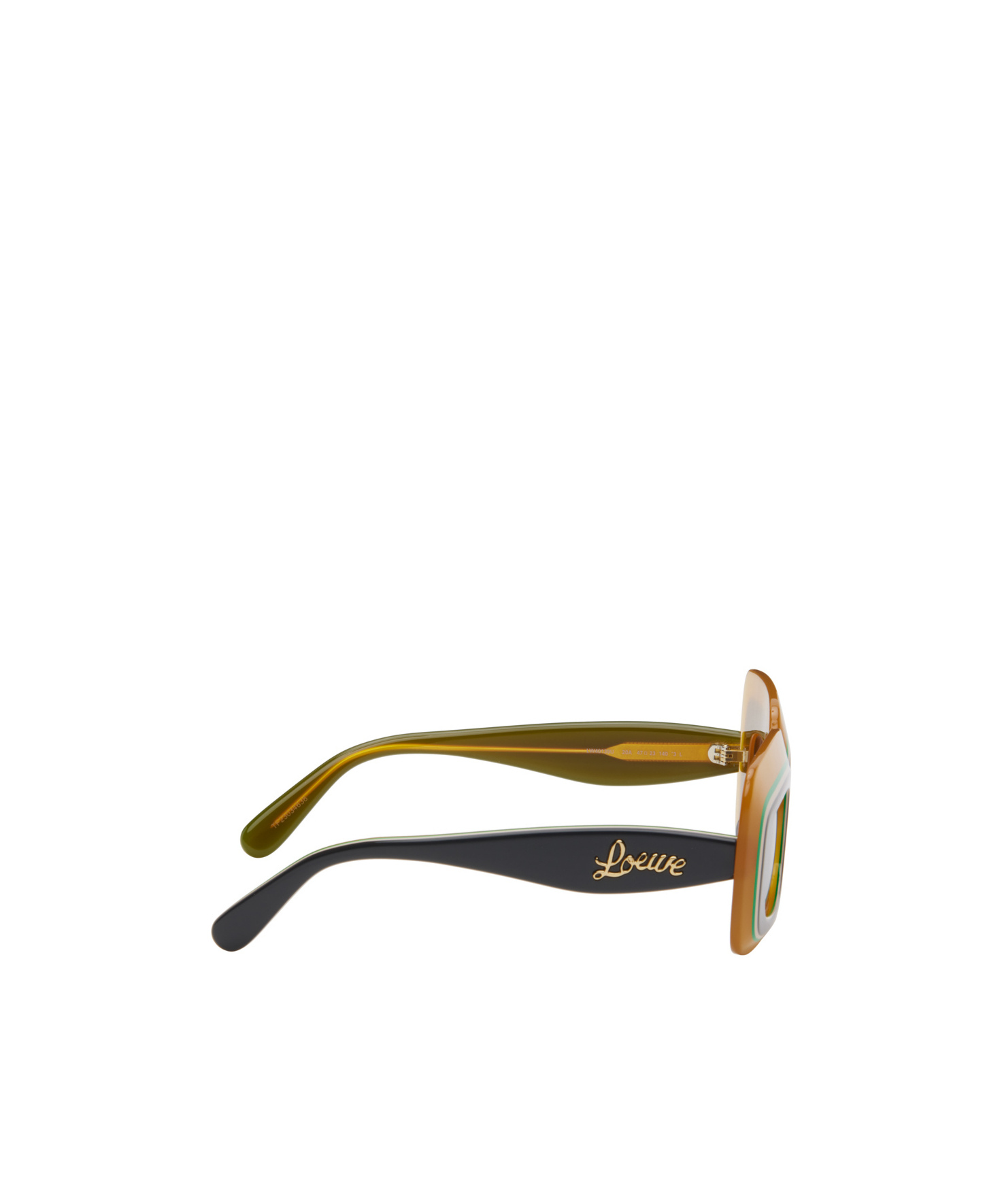 Loewe Multilayer Rectangle Sunglasses In Multicolor | ModeSens