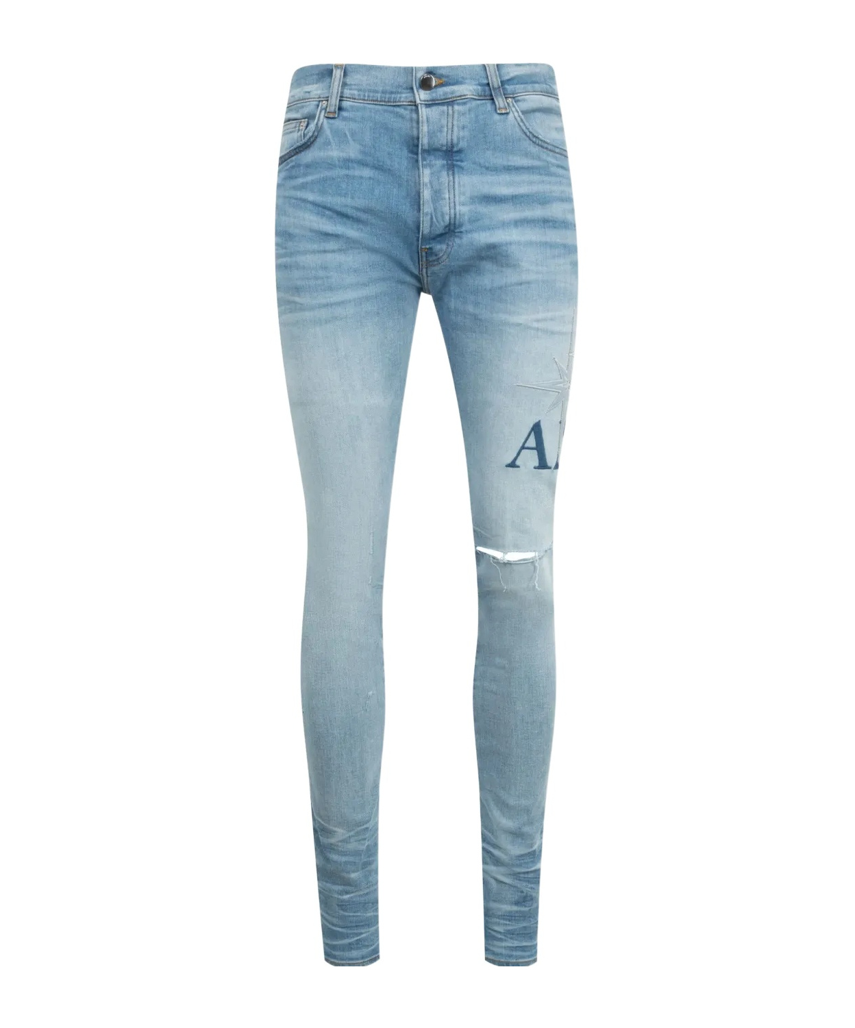 Amiri Belt-loop Jeans In Blue | ModeSens