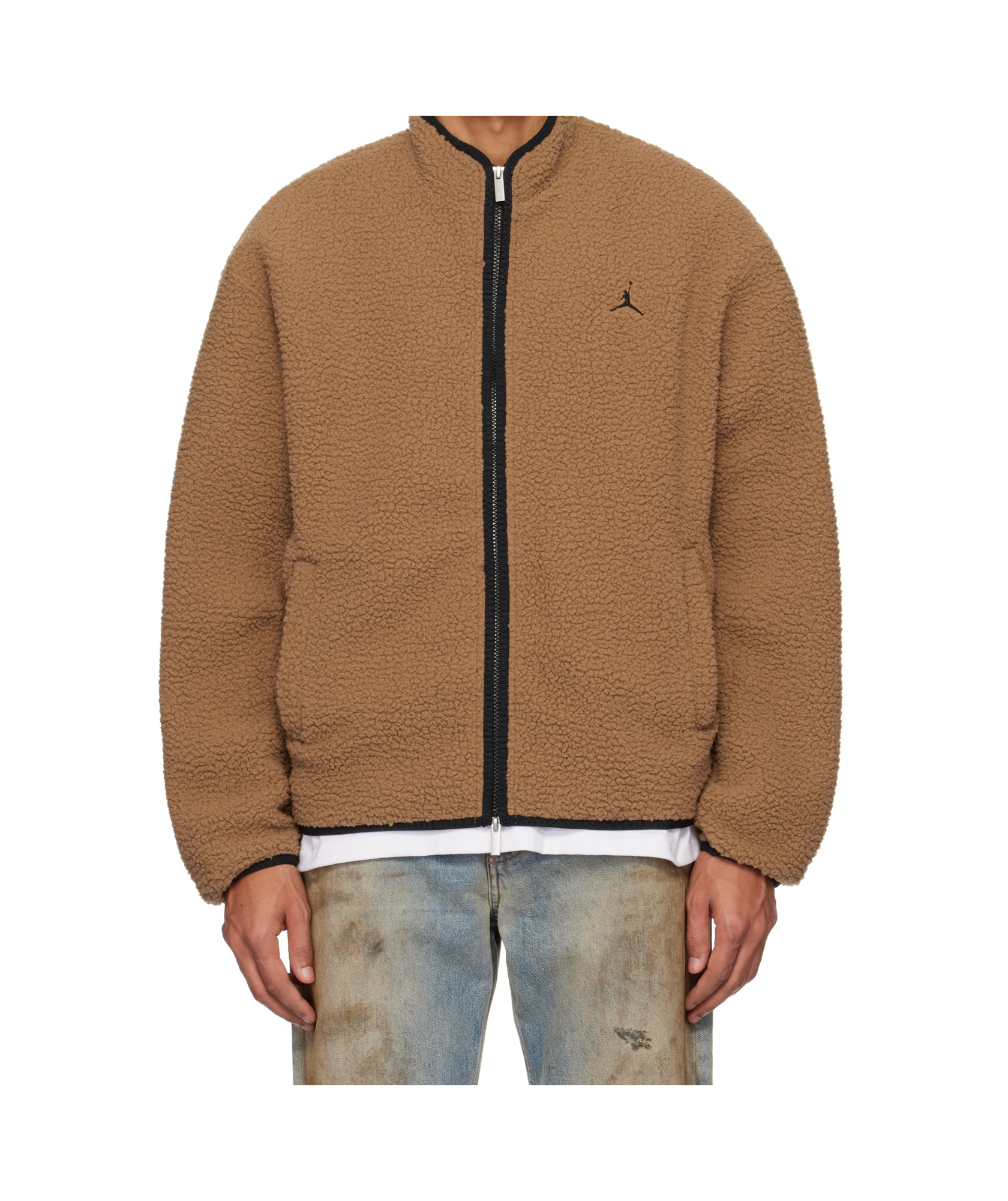 Nike Jordan Flight Jacket In Archaeo Brown/black | ModeSens