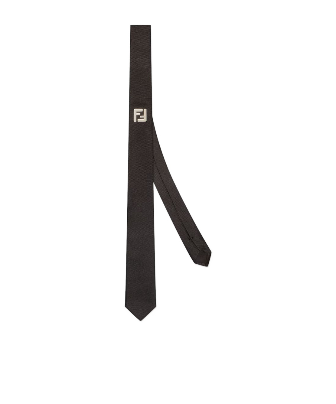 Fendi Logo Tie In Black | ModeSens
