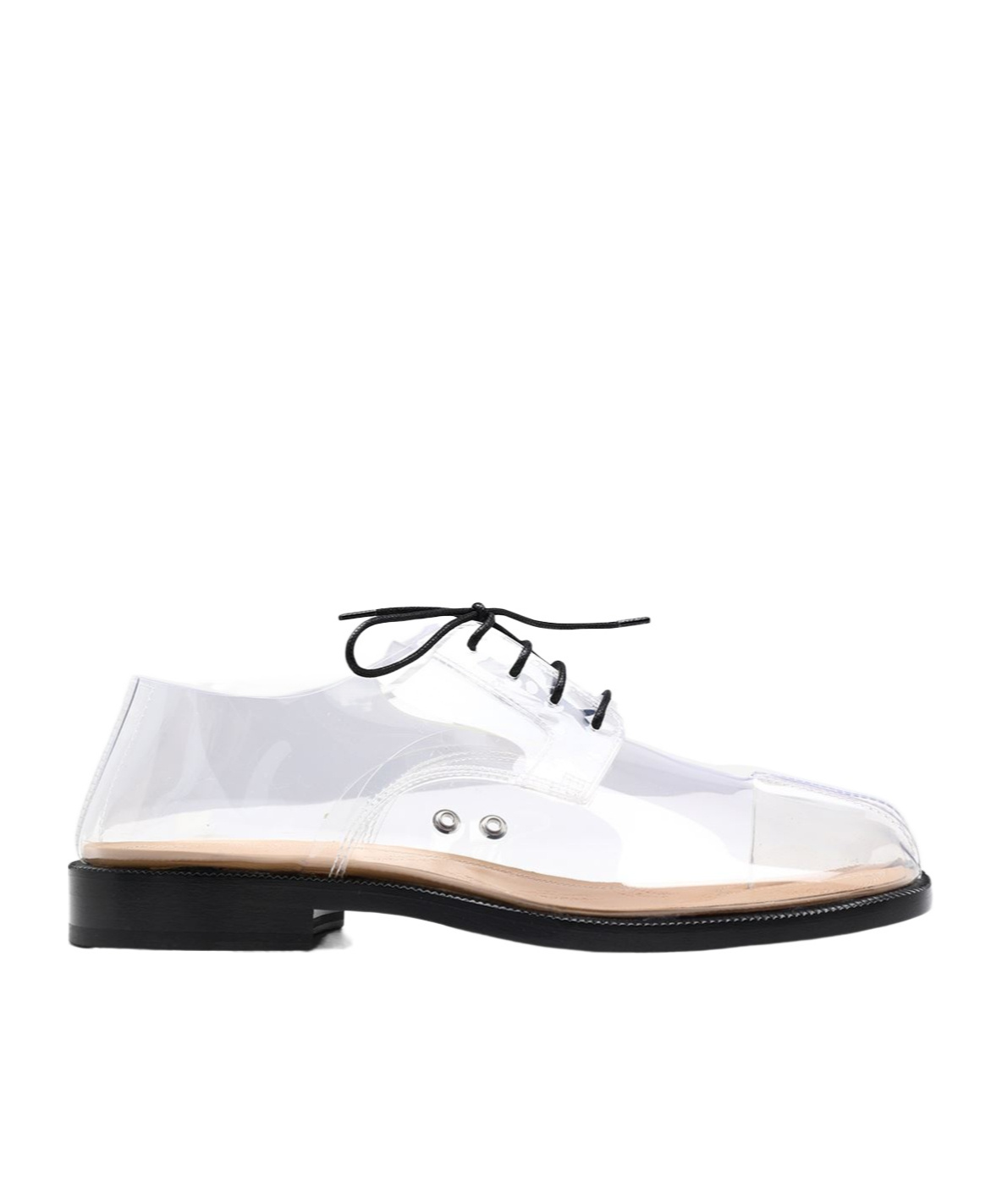Maison Margiela Tabi-toe Lace-up Shoes In White | ModeSens