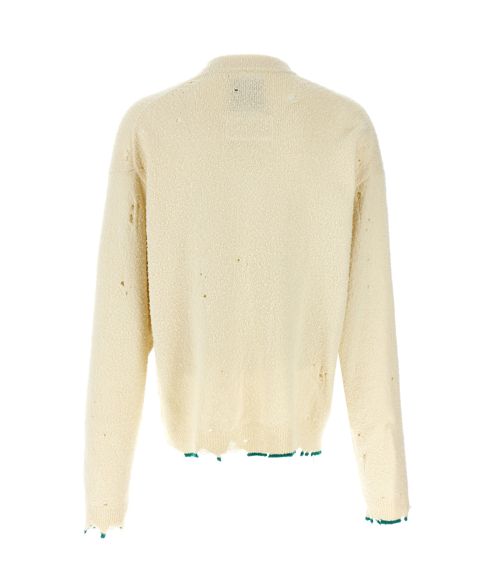 Miharayasuhiro Ripped Cardigan In Nude | ModeSens