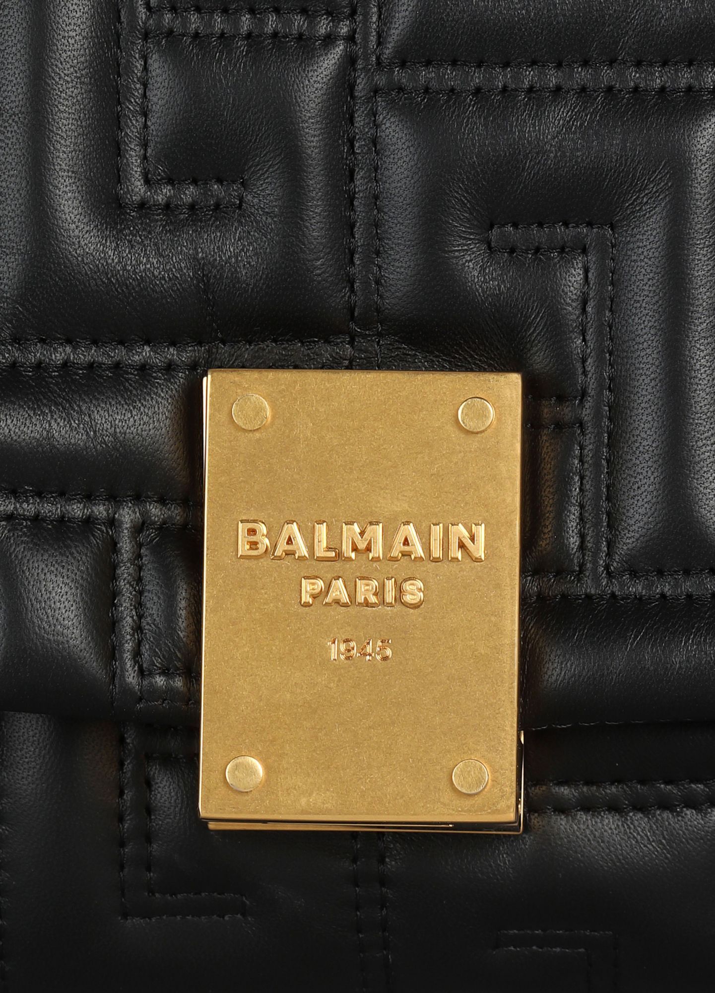 Balmain 1945 Small Quilted Shoulder Bag In Black | ModeSens