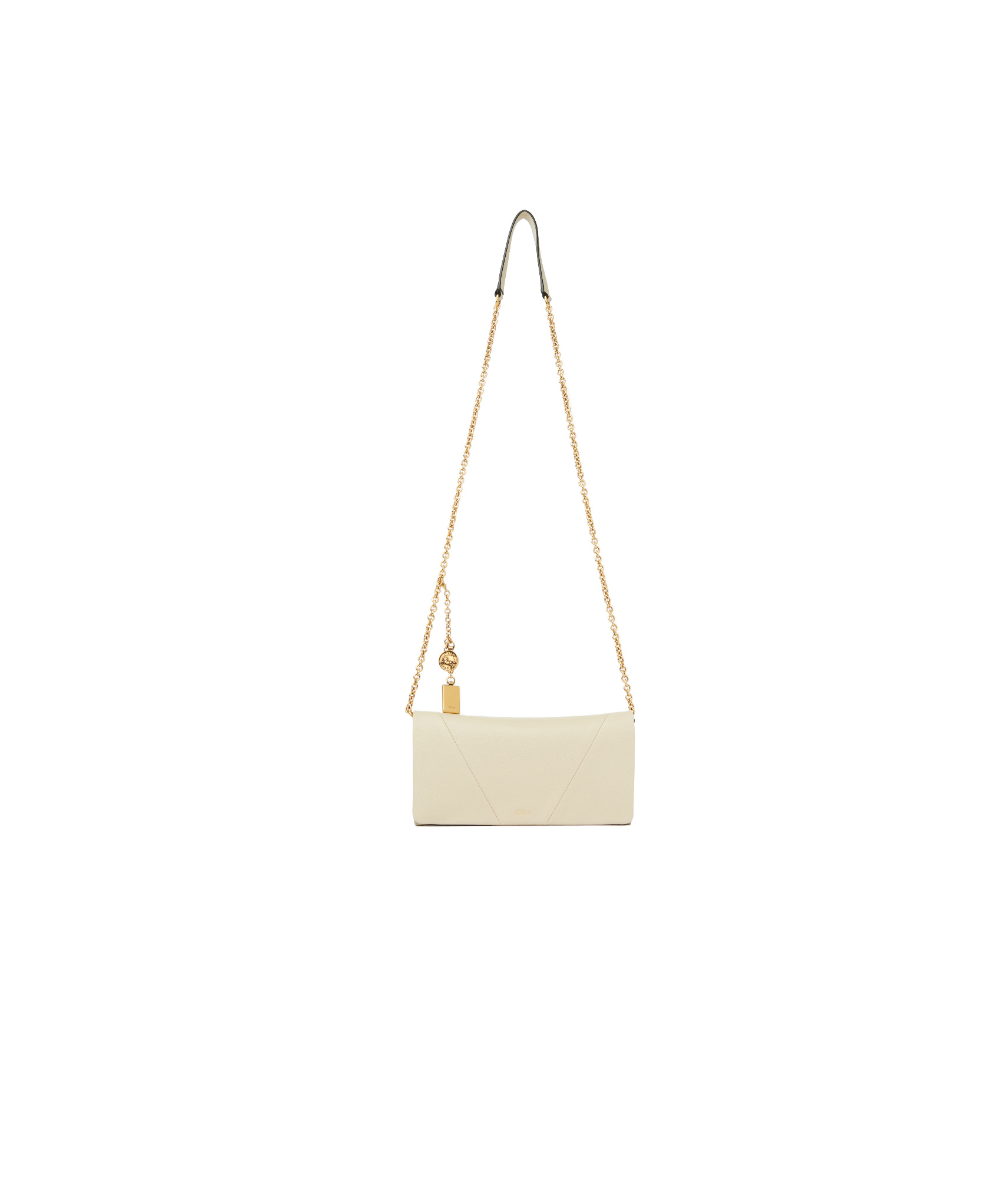 Chloé Spin Chain Wallet In Nude | ModeSens