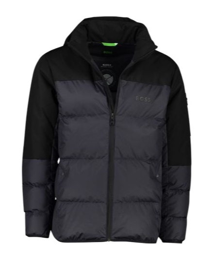Hugo Boss Hooded Down Jacket In Black | ModeSens