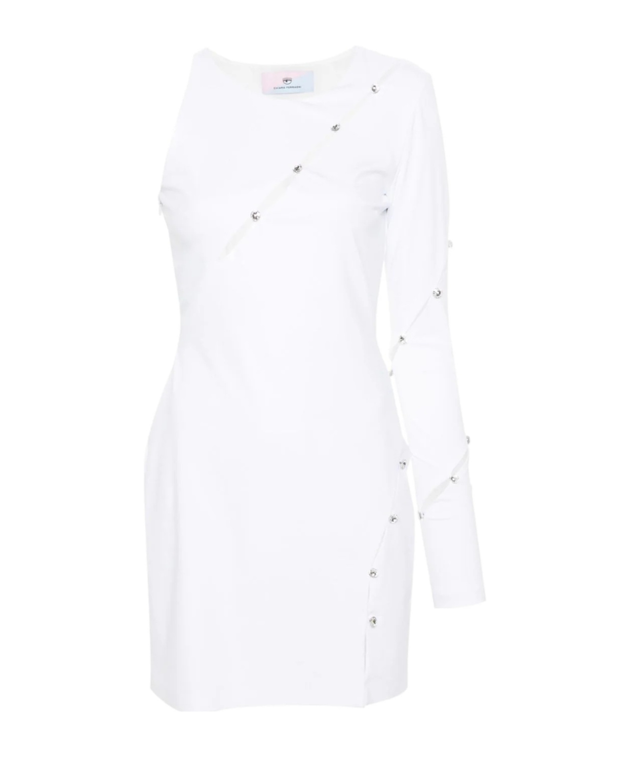 Chiara Ferragni Gem-embellished Mini Dress In White | ModeSens